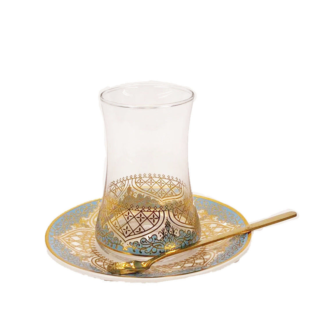 Turkish Tea Set Glass Acacuss