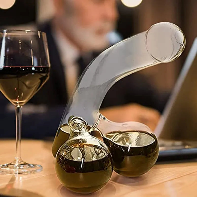 650ml Funny Unique Glass Decanter Wine Separator Whiskey Decanter Barw ...