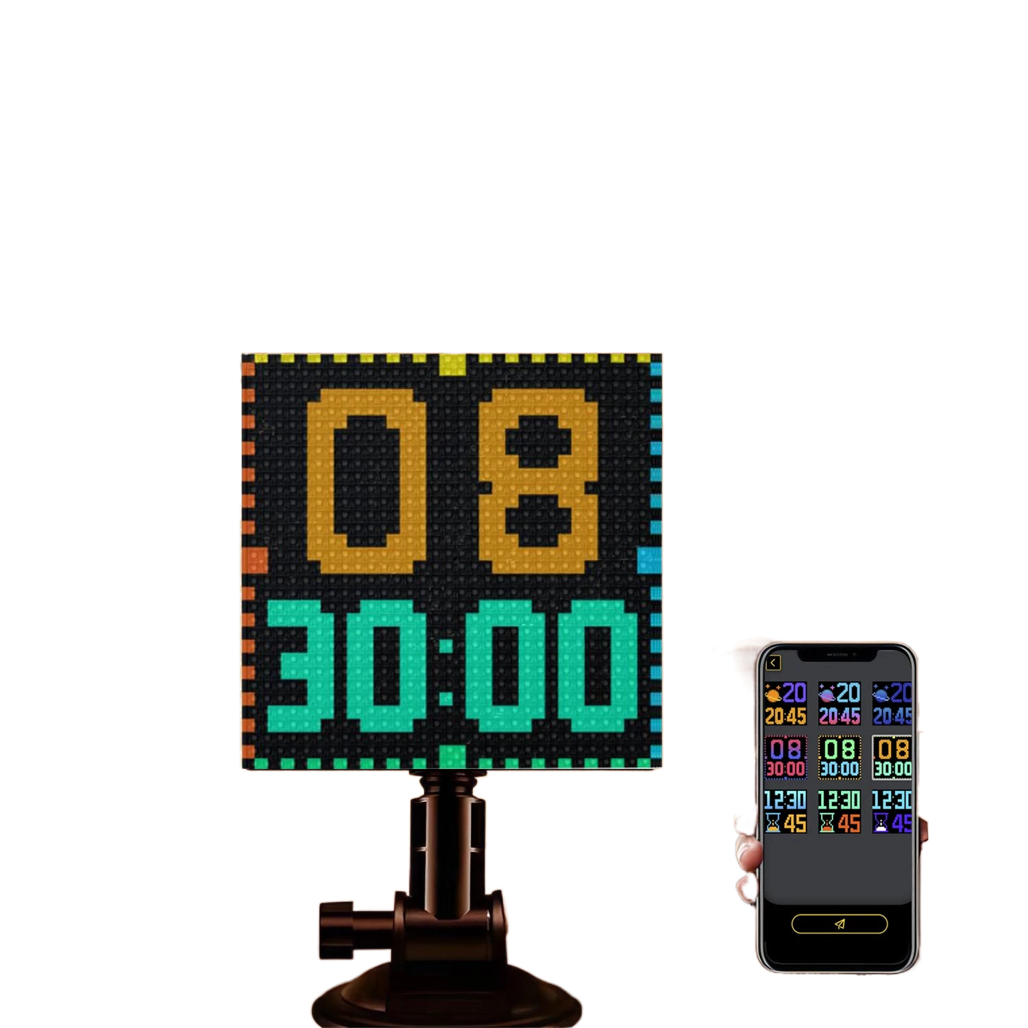 LED Pixel Display Screen App Control LED Car Sign Screen with 32x32 Pi ...
