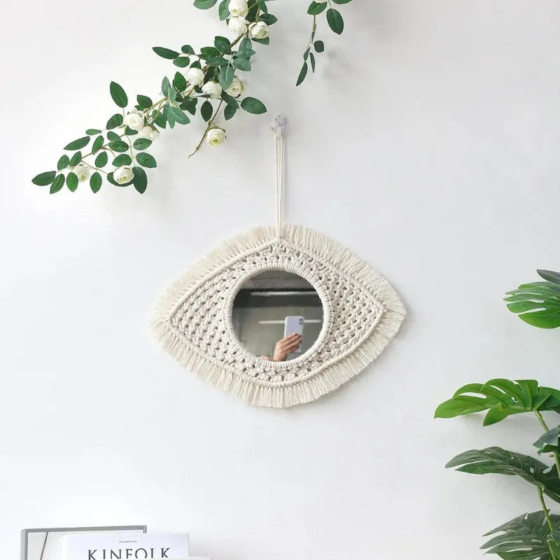 boho feather mirror