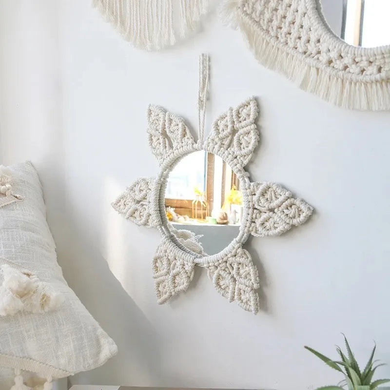 boho feather mirror