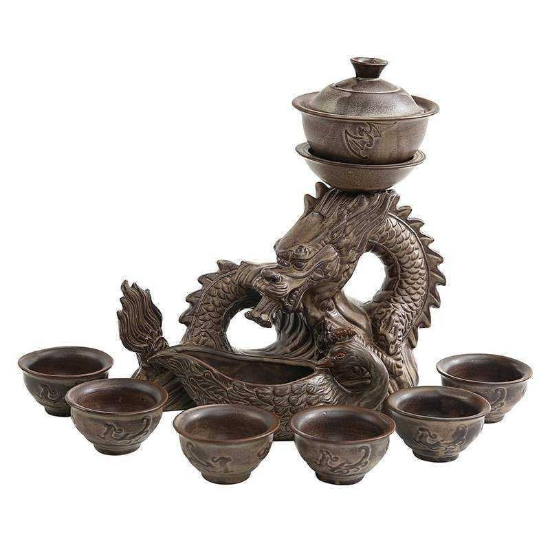 Chinese Dragon TeaPot | Vintage Tea Set | Kung fu Tea Set – acacuss