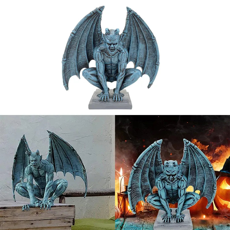 Dragon Wing Stone Statue Demon Angel Wing Stone Statue Outdoor Indoor ...
