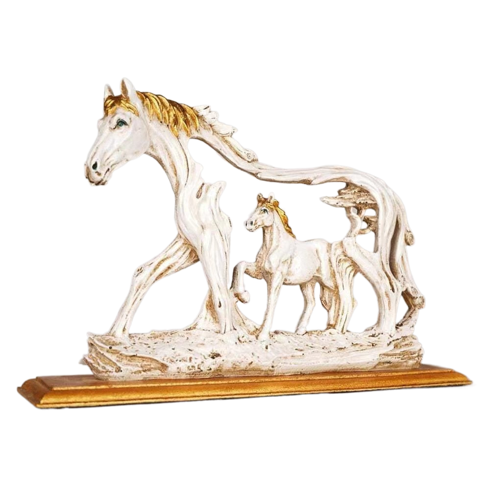 Galloping Horse Desktop Figurine Artwork Micro Room Aesthetic Standing ...