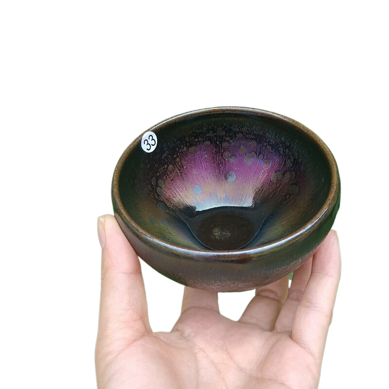 Jian zhan Kiln Change Tenmoku Tea Cup Glorious Color Change Tea Bowl C – acacuss