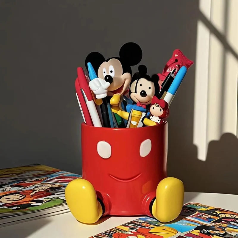 Miniso Disney Cartoon Cute Mickey Pen Holder Cute Mickey Makeup Brush ...