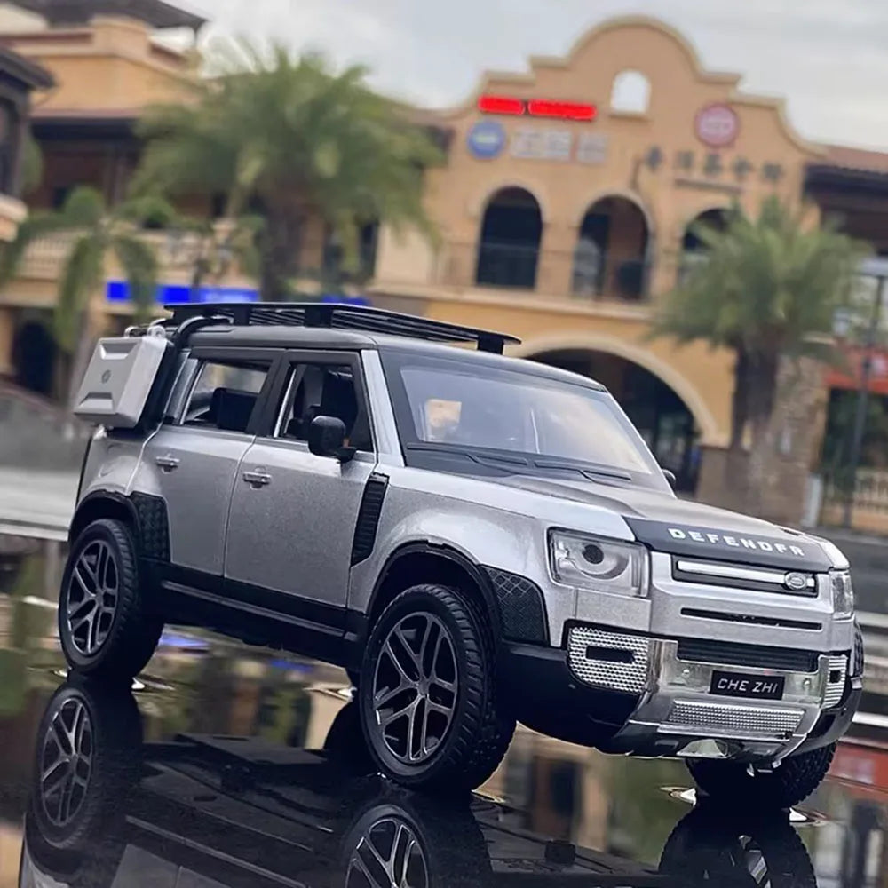 1:24 Land Rover Defender AITO M9 Toys Cars Models Light Sound Rubber T ...