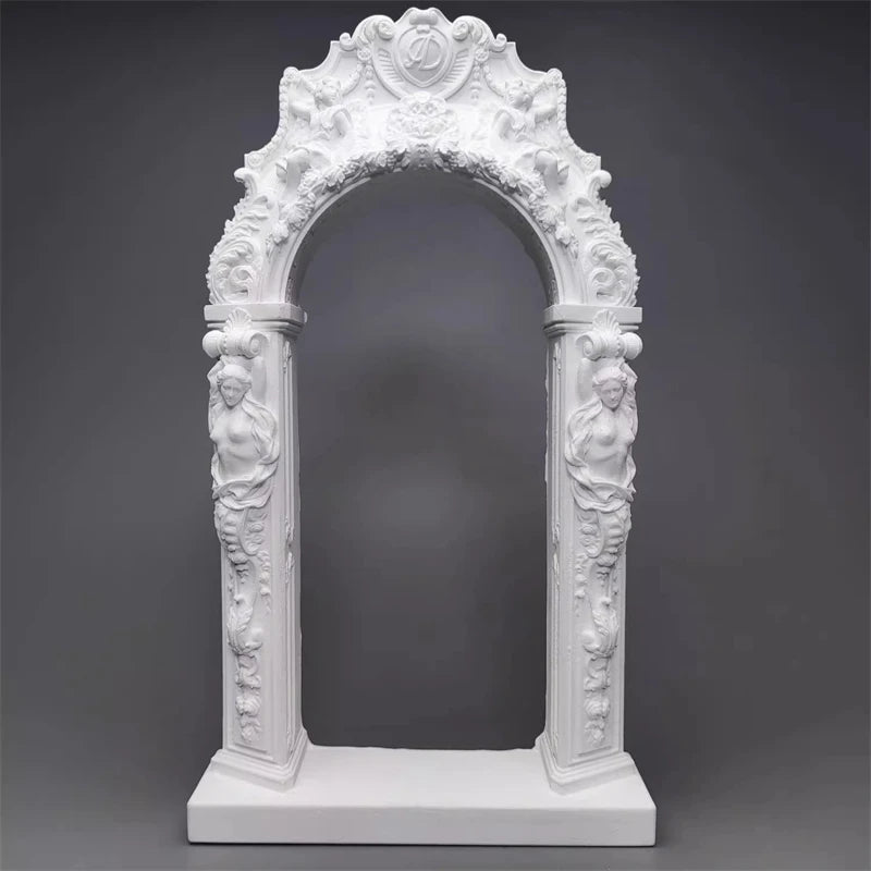 Rococo Style Goddess Door Cave Plaster Drawing Set Structure Art Archi ...