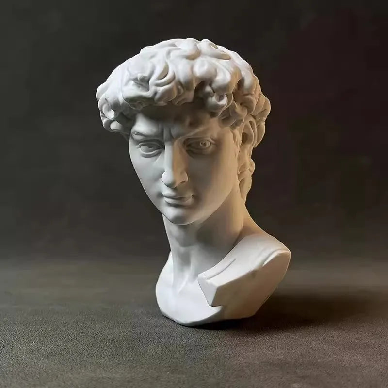 Renaissance Classical Male Sculpture Gypsum Art Statue Vintage Bookshe ...