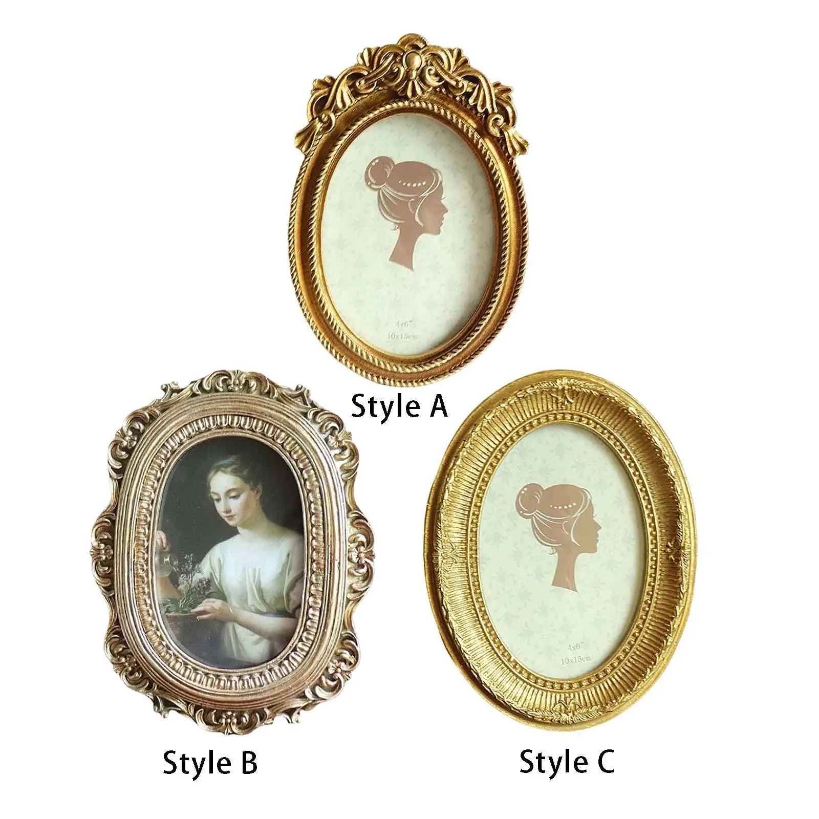 European Style Vintage Style Picture Frame Resin Photo Gallery Art Cra ...