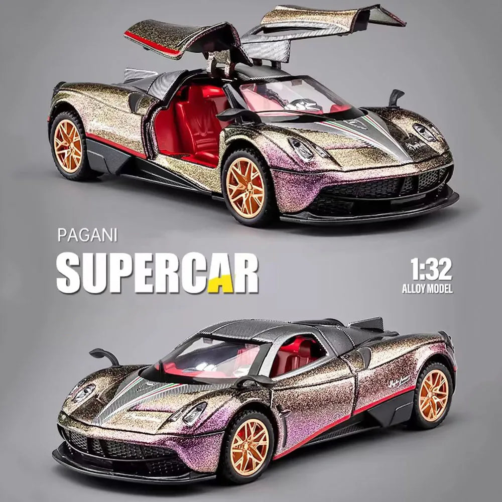 1:32 Pagani Huayra Roadster BC Toy Cars Model Alloy Diecast with Light ...