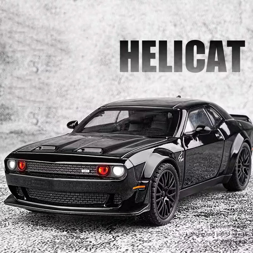 1:32 Scale Challenger SRT Demon HellCat Cars Toy Models Alloy Sports C ...