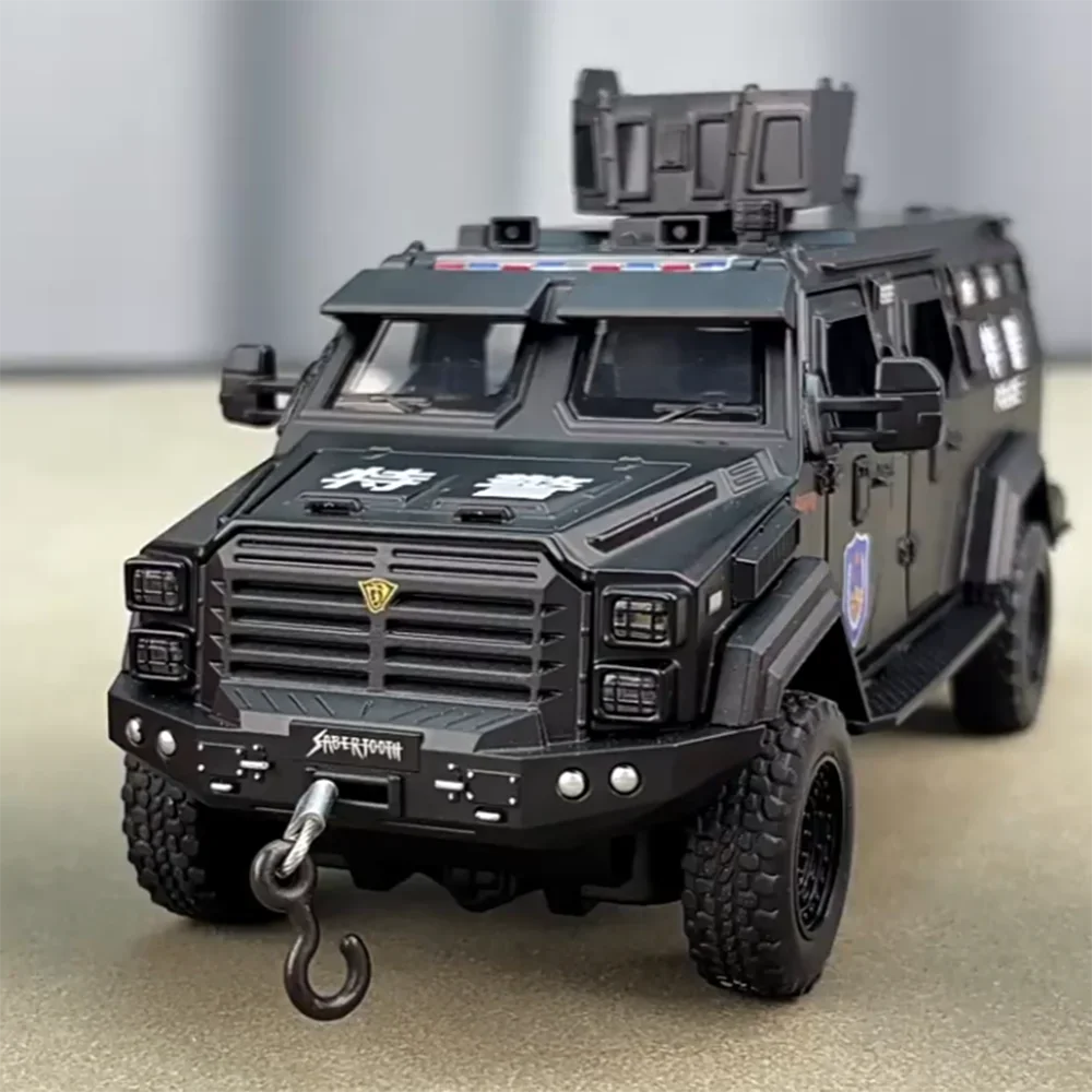 1:32 Sabertooth Models Police Cars Toys 6 Doors Opened Off-road Vehicl ...