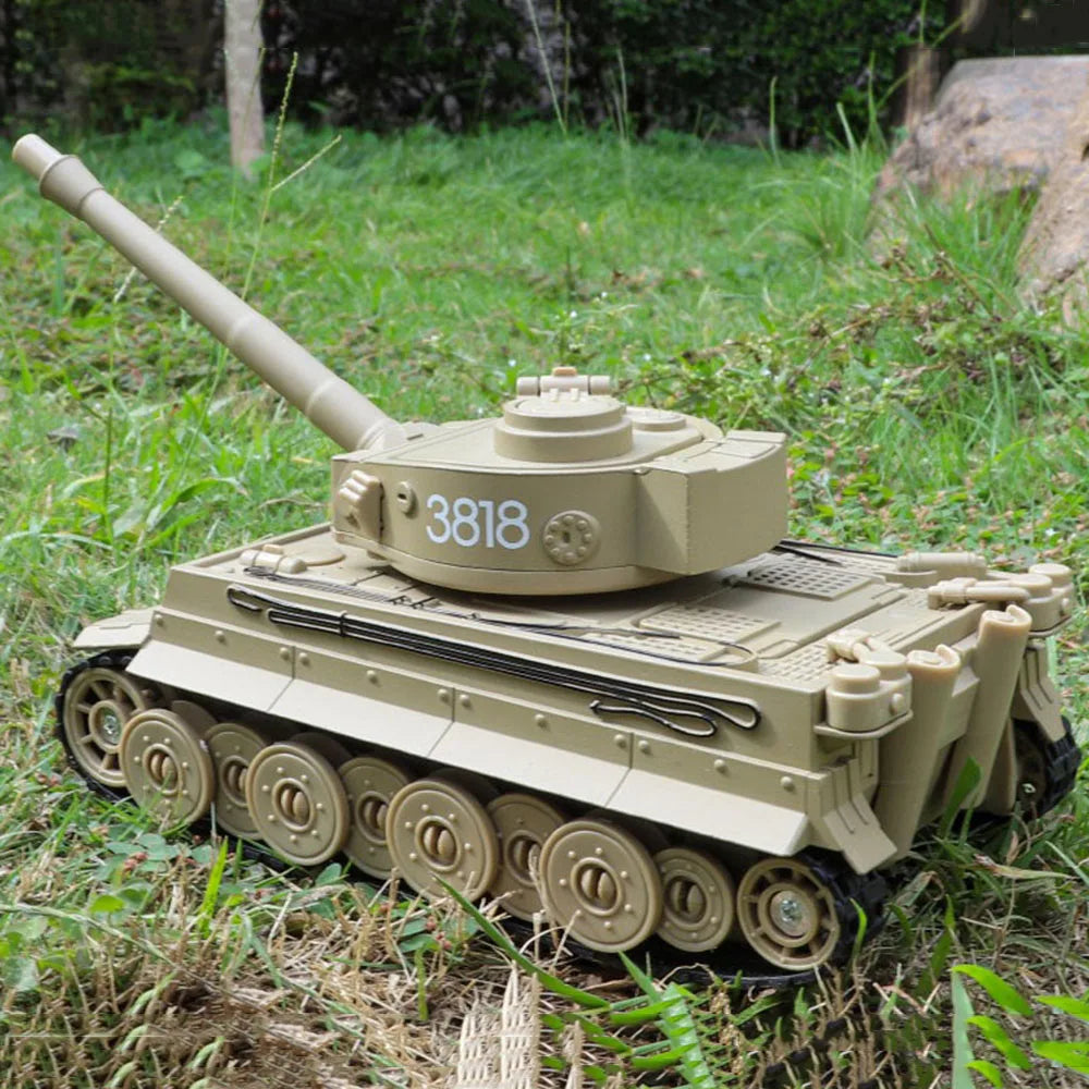 1:32 Alloy Tiger Tanks Toy Diecast Models Cars Spray Version Wheel Pul ...