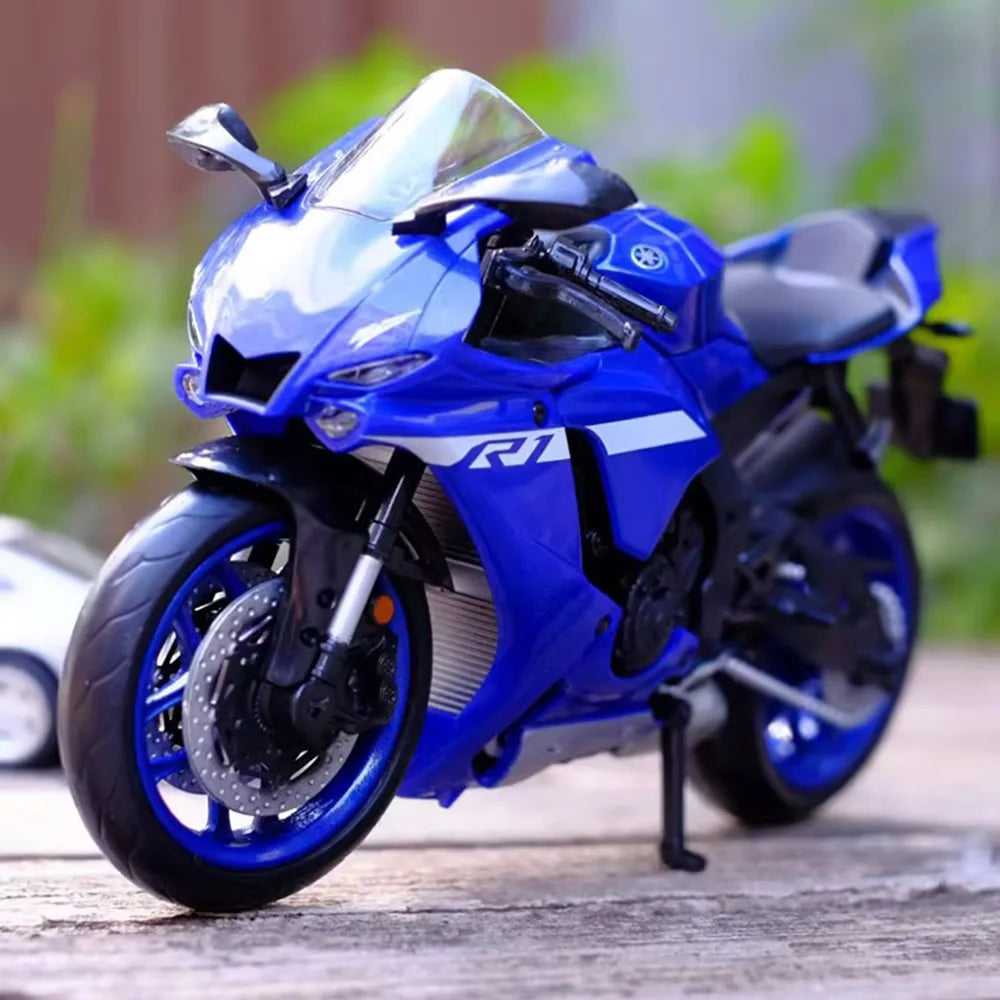 1:12 Yamaha YZF-R1M Motorcycle Alloy Diecast Models Toys Cars Loadable ...