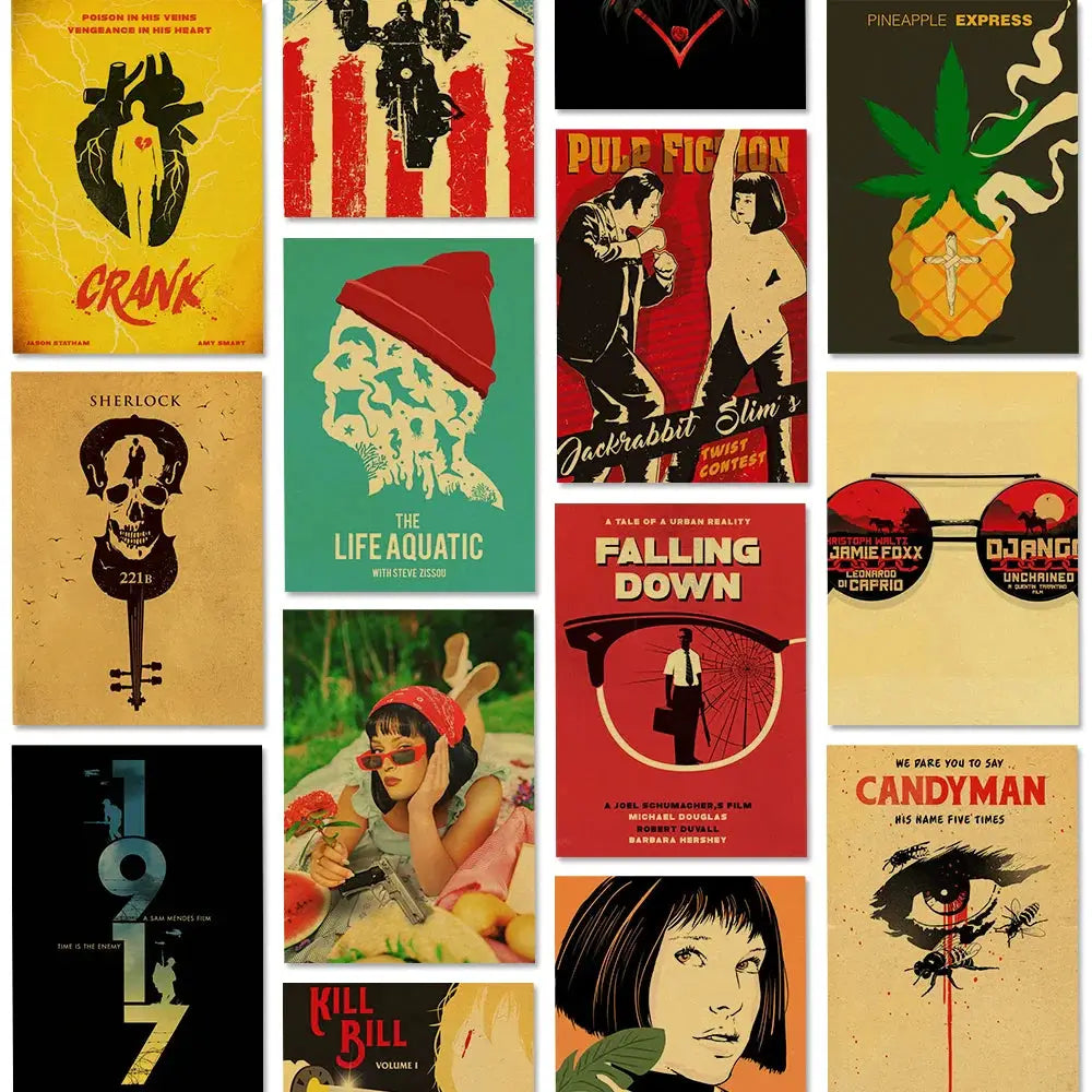 Film and Television Art Kraft Paper Posters Living Rooms Bars Cafes De ...