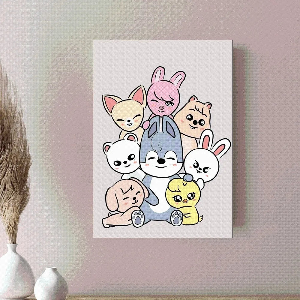 Kpop Stray--kids S-skzoo Poster Home Office Wall Bedroom Living Room K ...