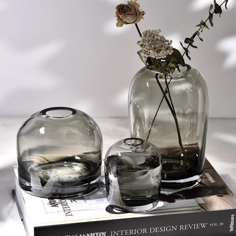 European style simple vase creative INS glass flower living room dinin ...